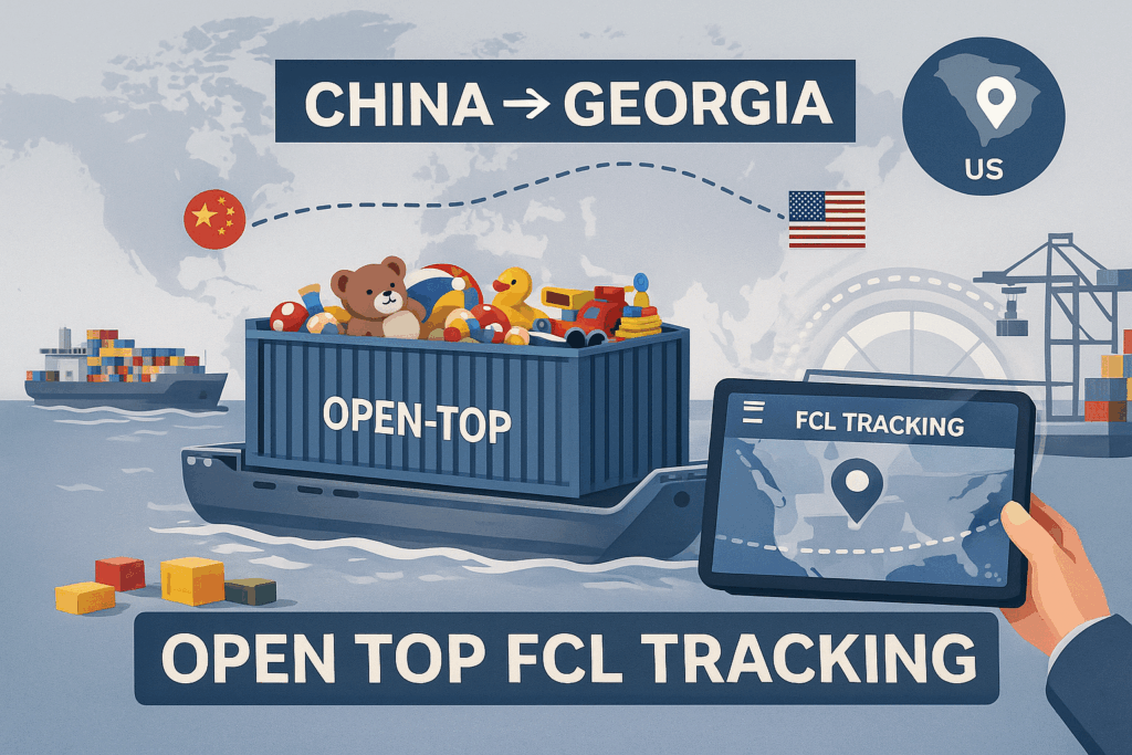 Open Top FCL Tracking for Toys from China to Georgia - Top China Freight
